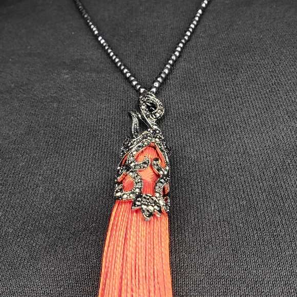 Jewelry | Red Silk Tassel Set | Poshmark